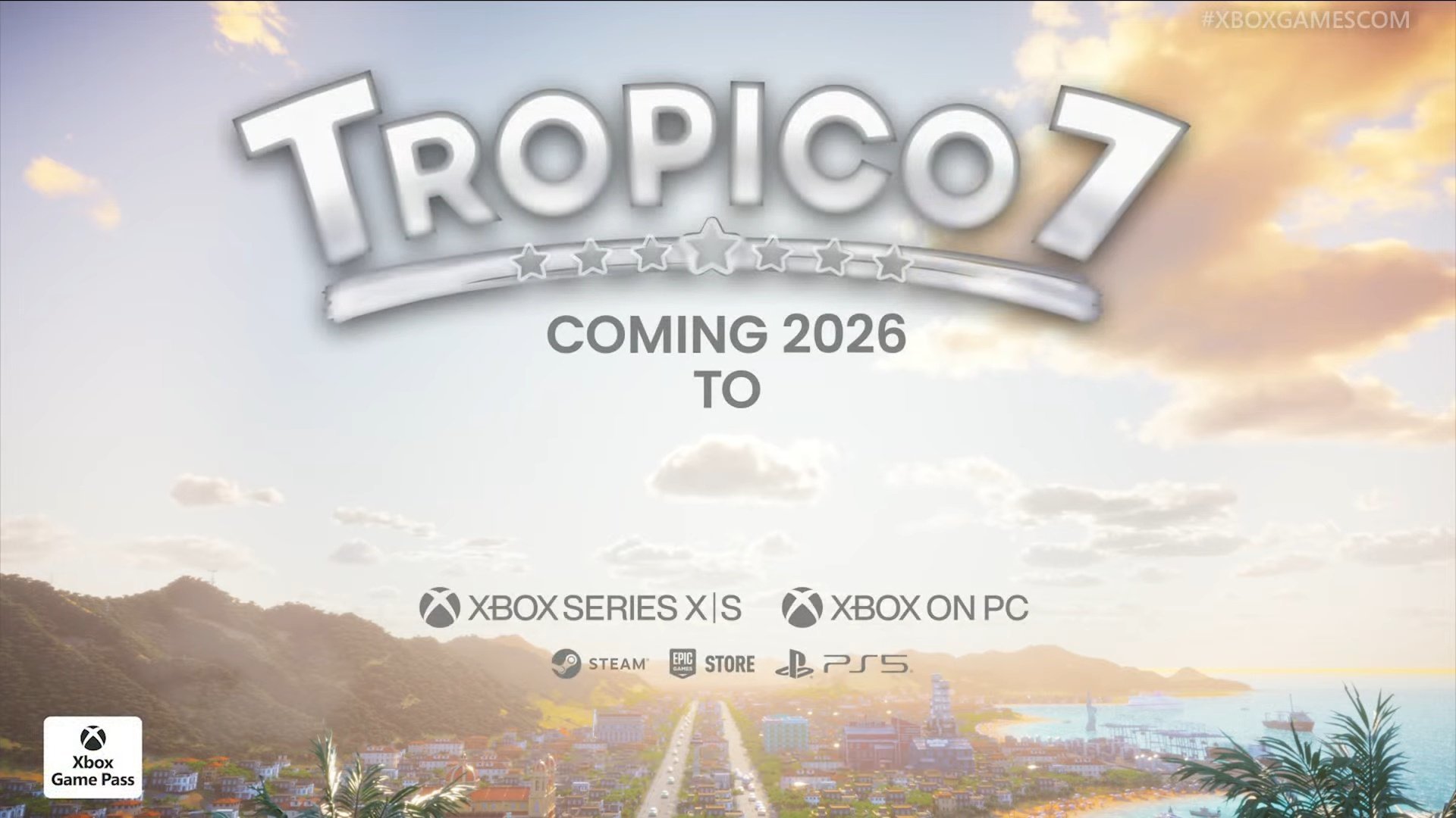 Tropico 7 tillkännages, lanseras på Xbox Game Pass dag ett 2026