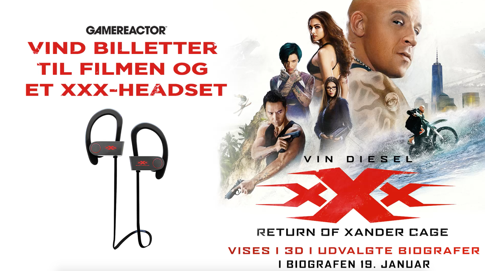 Vinn en XXX: Return of Xander Cage-ryggsäck + biobiljetter - - Gamereactor