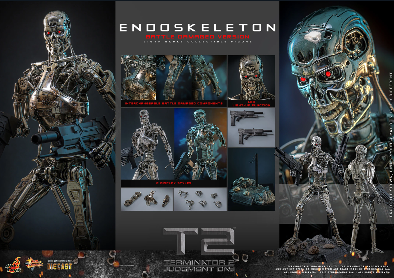 Hot Toys visar upp en T-800-figur från Terminator 2 - Terminator 2 ...