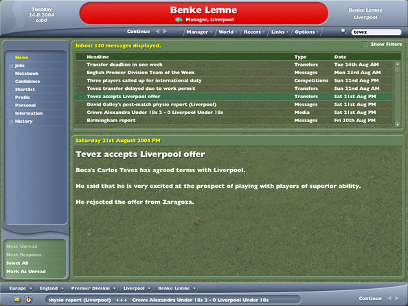 Football Manager 2005 Recension - Gamereactor