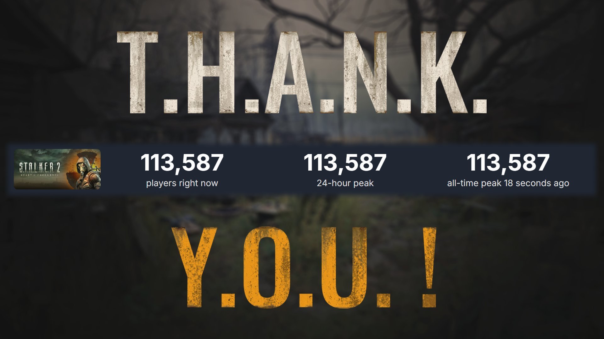 Stalker 2 nådde 113 587 samtidiga spelare på Steam bara timmarna efter ...