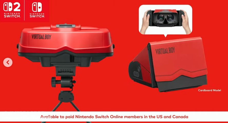 Nintendo har visat upp Virtual Boy till Switch