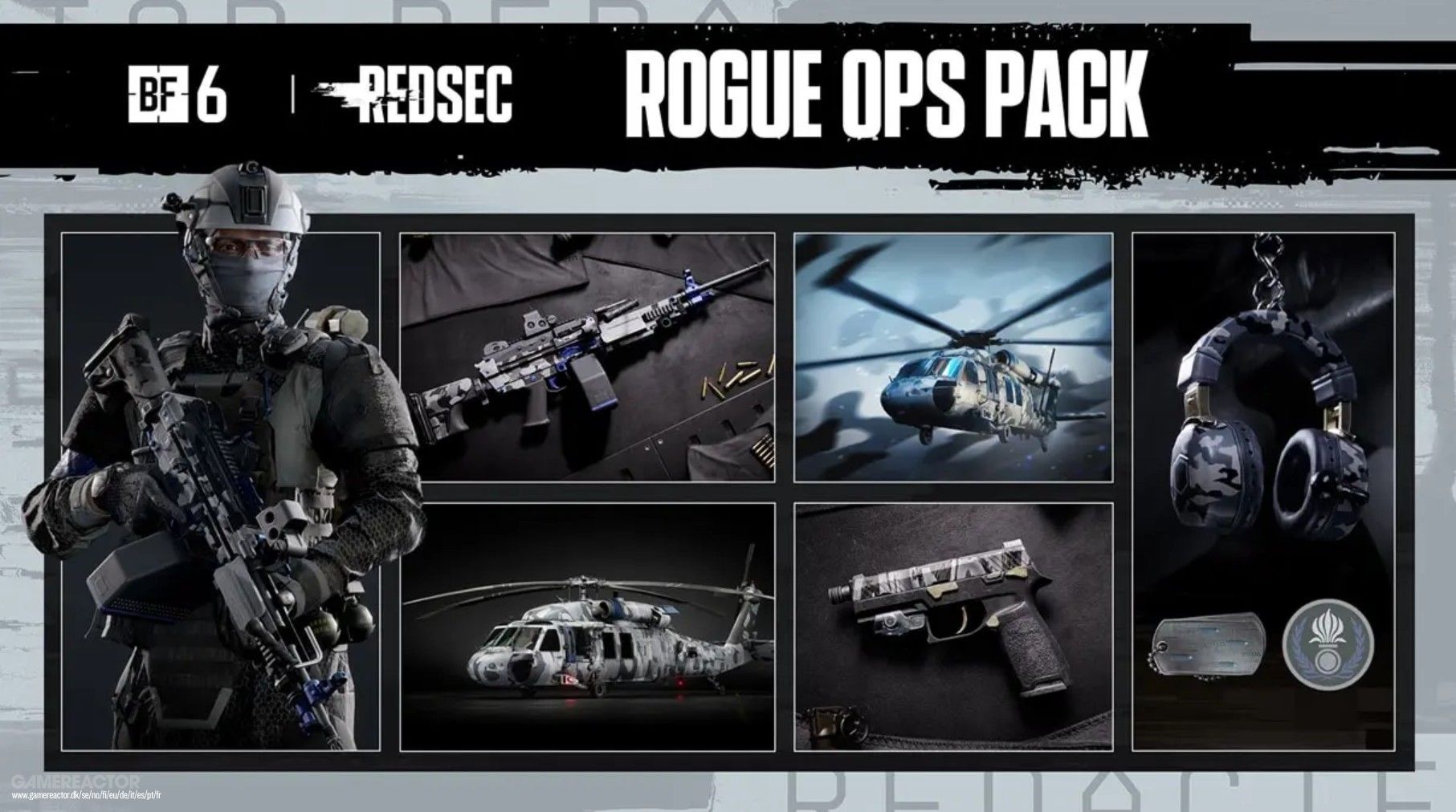 Klicka hem Rogue Ops Pack gratis till Battlefield 6 och Redsec