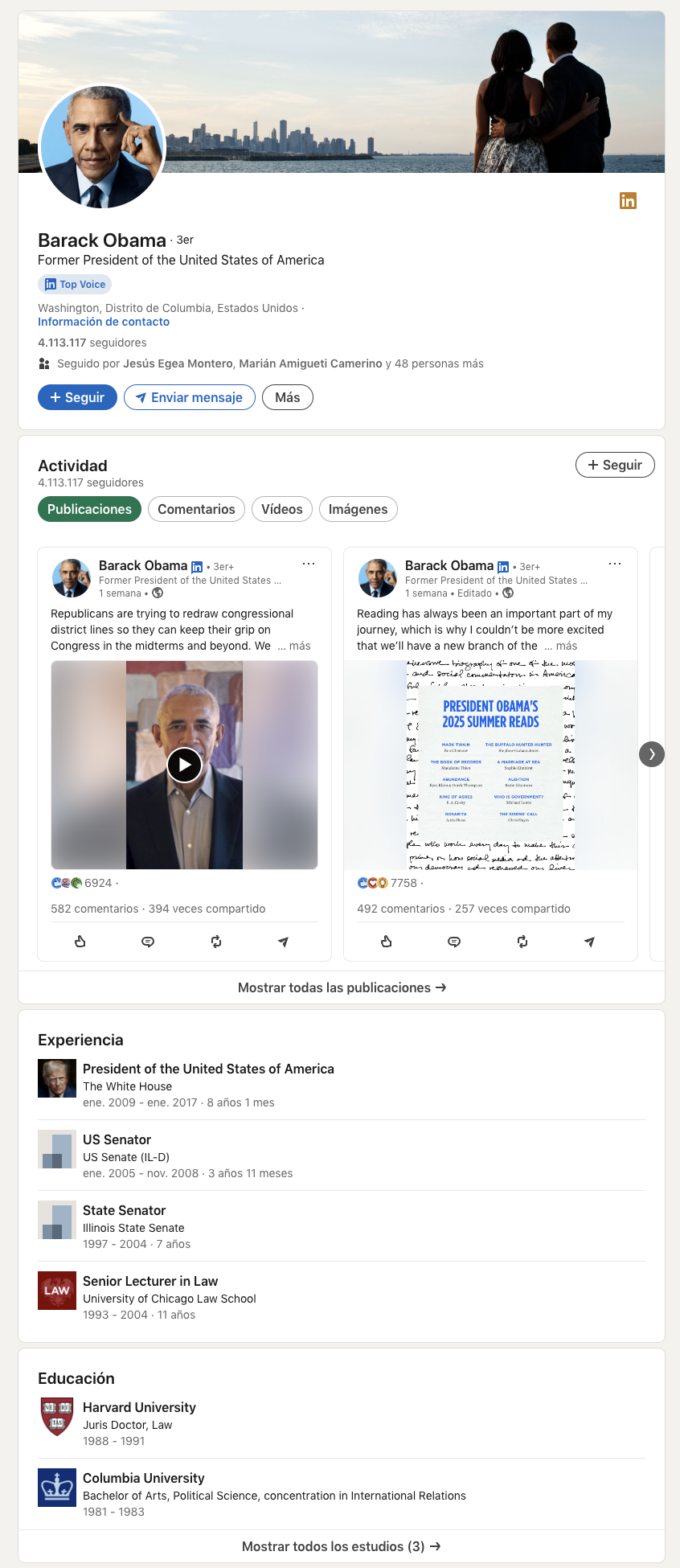 Trump tar över Obamas LinkedIn - - Gamereactor