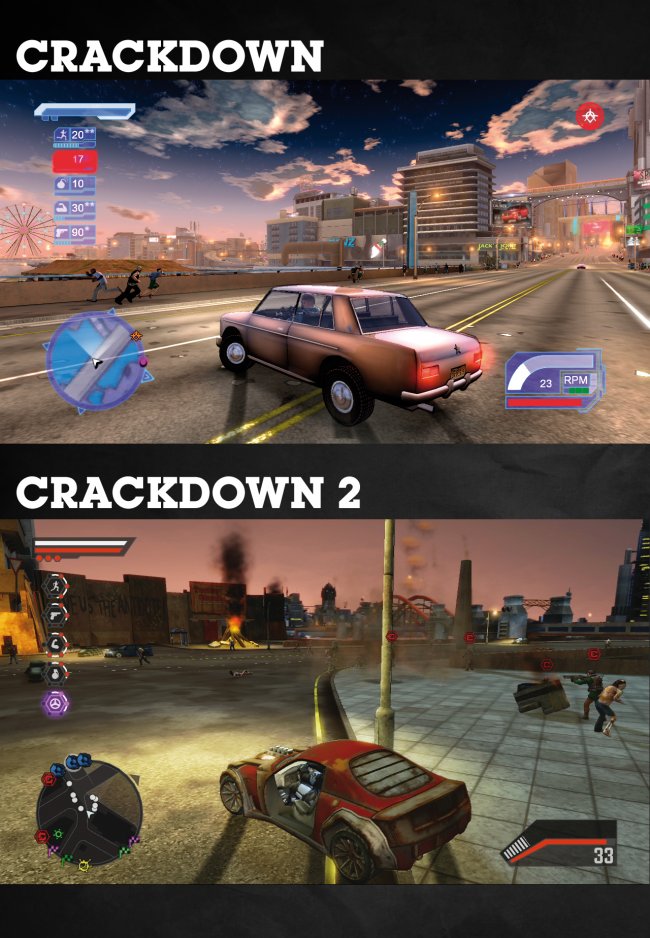 Crackdown vs Crackdown 2