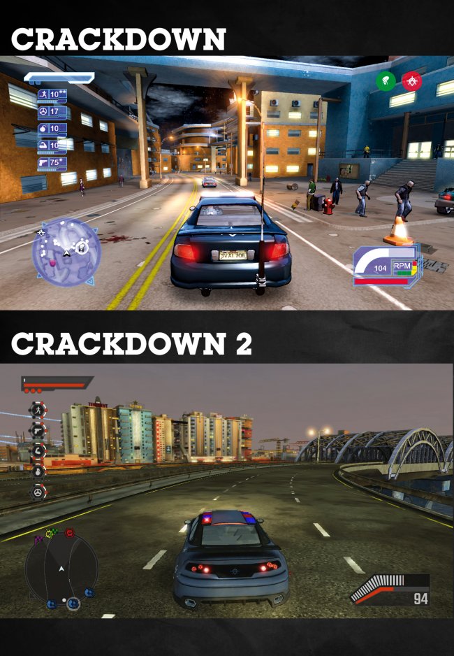 Crackdown vs Crackdown 2