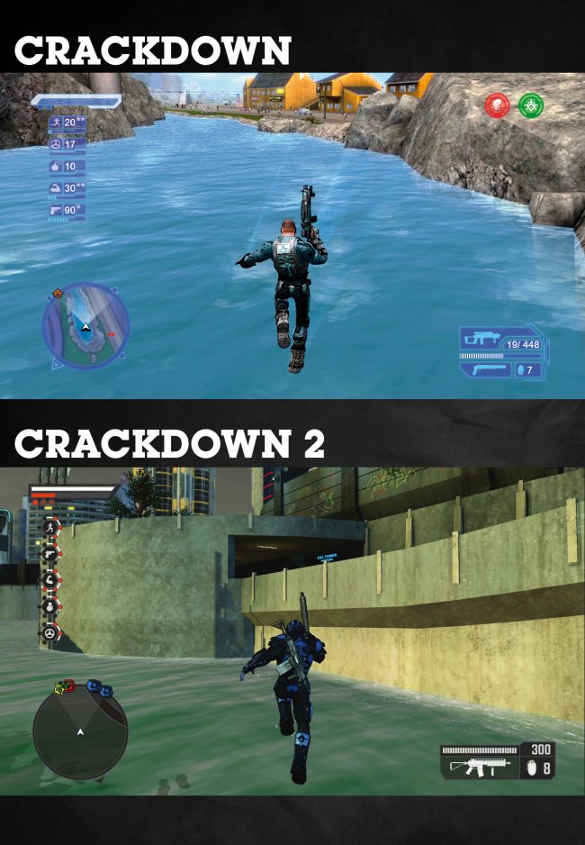 Crackdown vs Crackdown 2