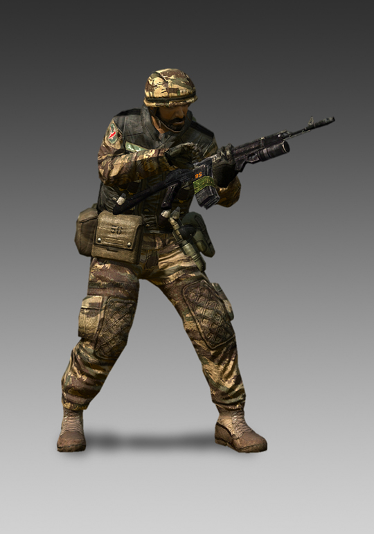 10 soldater från Battlefield 2