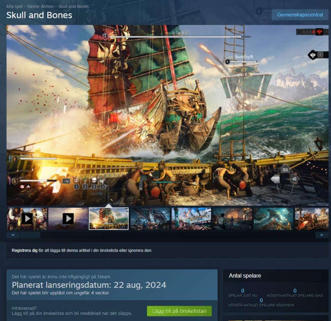 Skull & Bones börjar säljas på Steam den 22:a augusti - Skull and Bones - Gamereactor