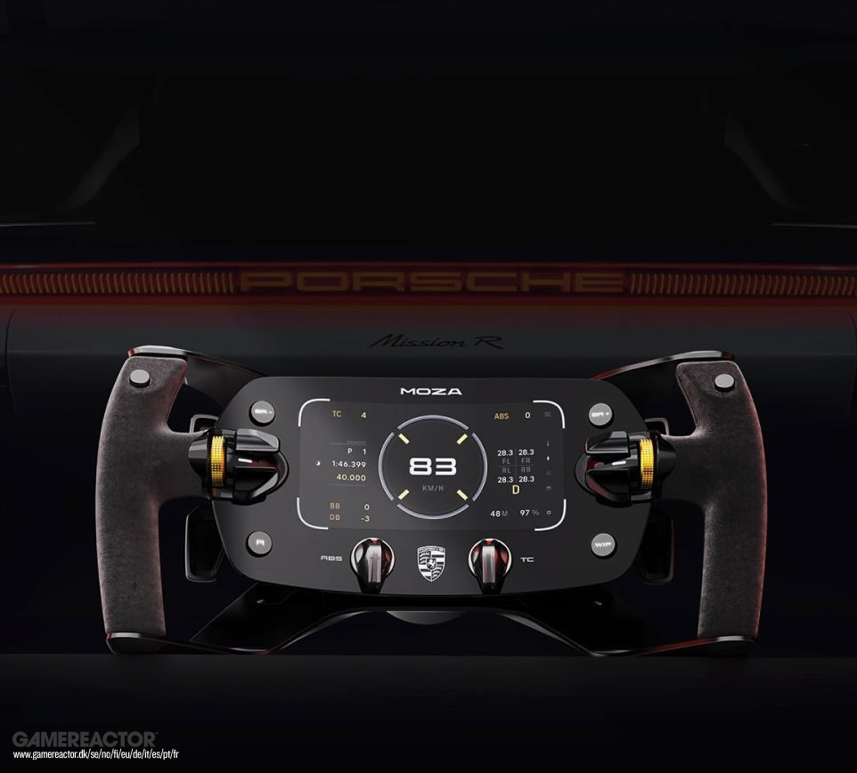 Moza Racing har visat upp den nya ratten Porsche Mission R - - Gamereactor